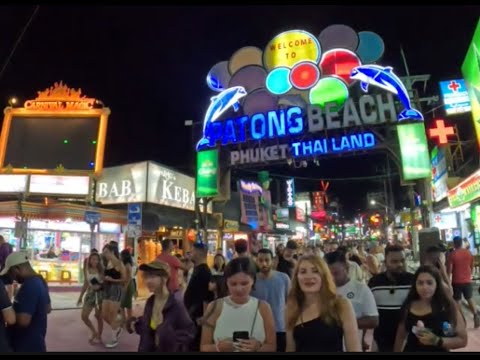 PHUKET THAILAND 2024 BANGLA ROAD NIGHT LIFE Patong 4k (full walking ...